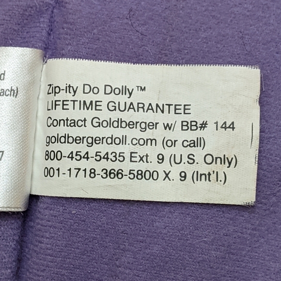Goldberger | Toys | Vintage 9s Zipity Do Dolly Play Learn Doll By ...